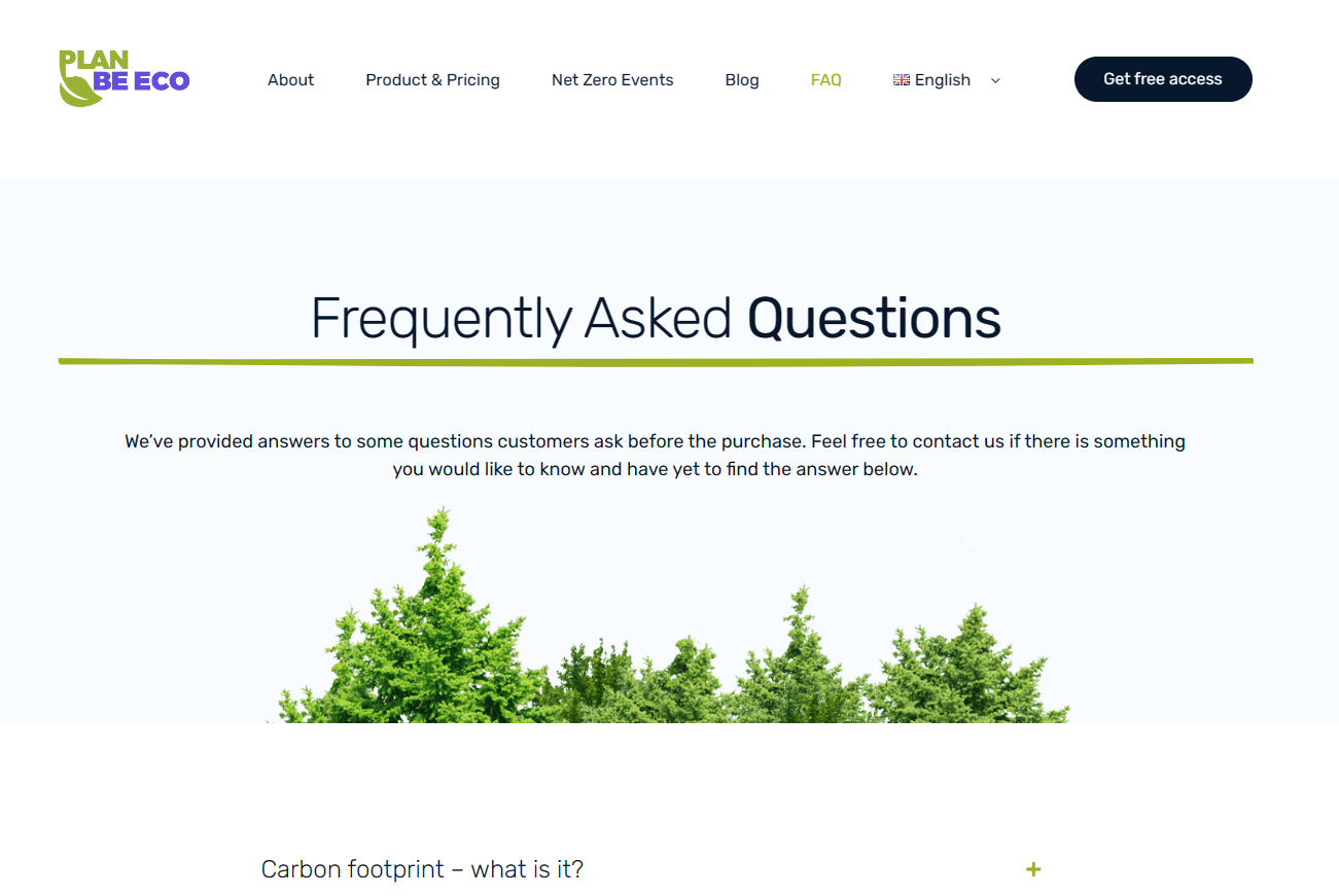Get to know Frequently Asked Questions (FAQ) - Plan Be Eco